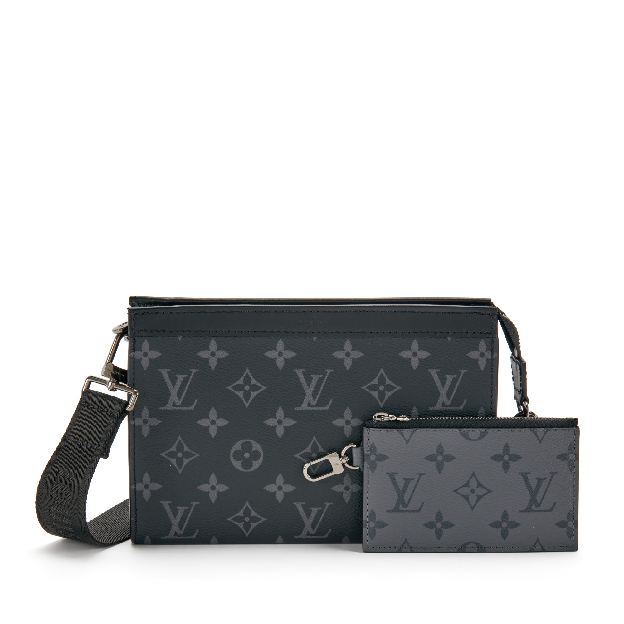 Gray Monogram Eclipse Reverse Coated Canvas Gaston Wearable Wallet ...