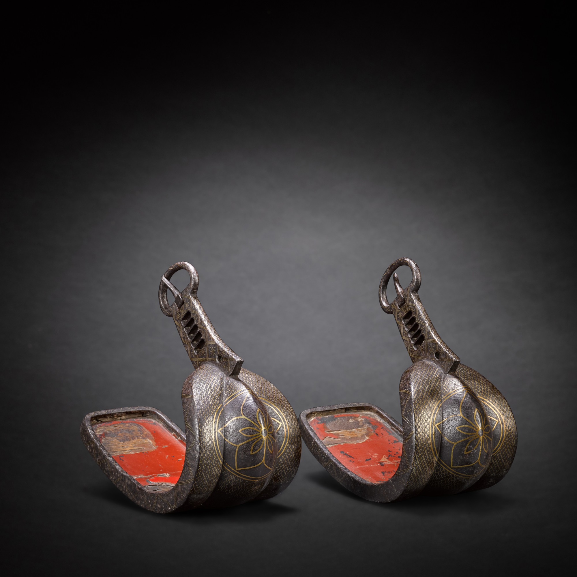 A rare toppai-nari kabuto [high-sided helmet] and mempo [face mask ...